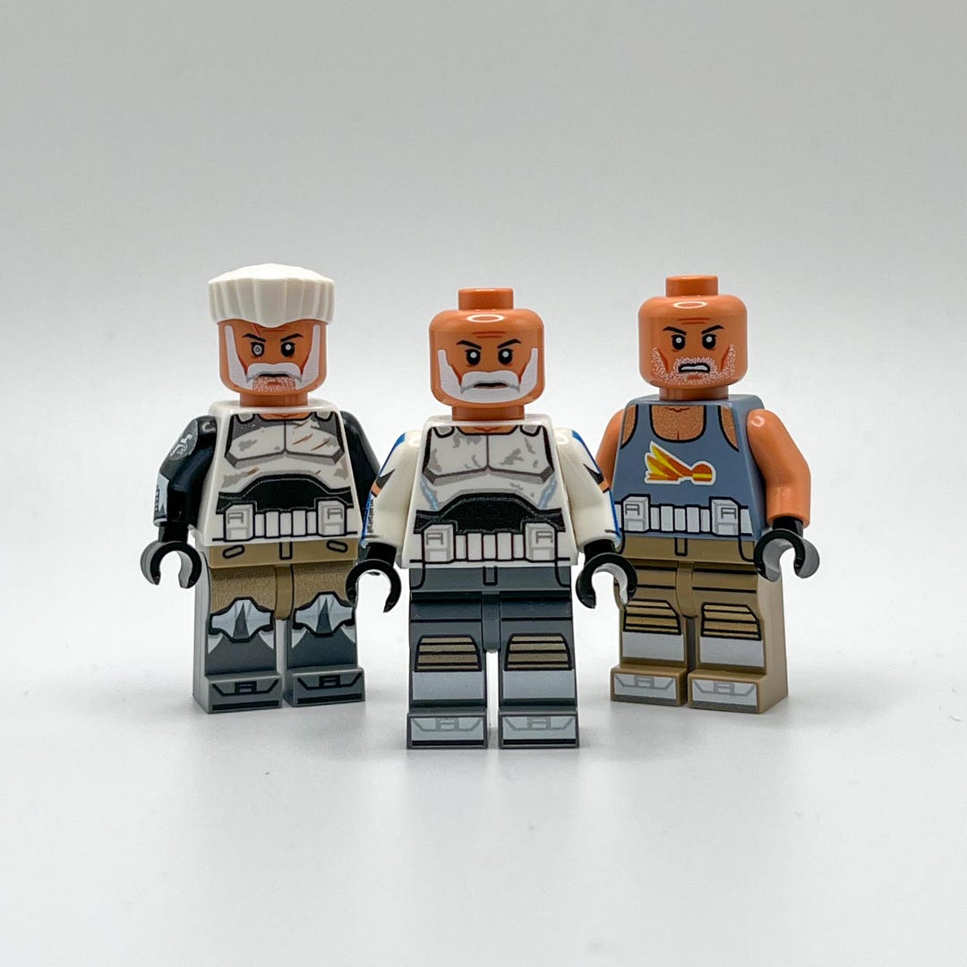 Star Wars Rebels Old Rex/wolffe/gregor (UV Printed Custom Clone Wars LEGO® Minifigures) - Etsy