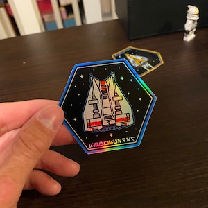 Star Wars Starship Holographic Vinyl Stickers (laptops/party Favors ...