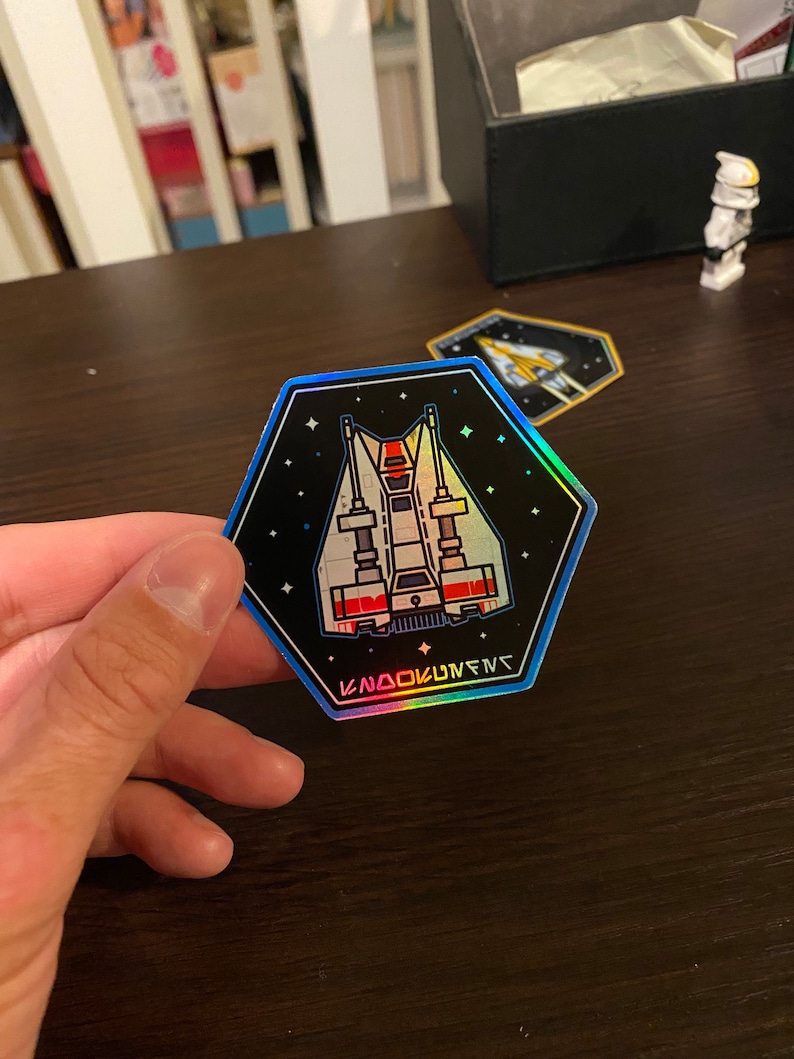 Star Wars Starship Holographic Vinyl Stickers - Etsy