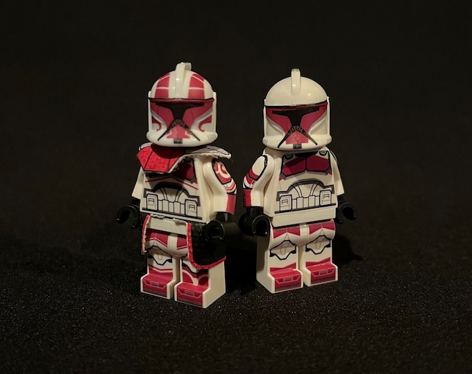 Star Wars Commander Keeli & Keeli Company Clone Troopers (decaled Custom Clone Wars LEGO ...