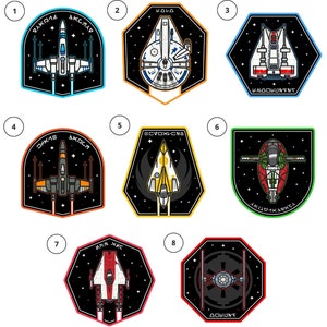 Star Wars Starship Holographic Vinyl Stickers (laptops/party Favors ...