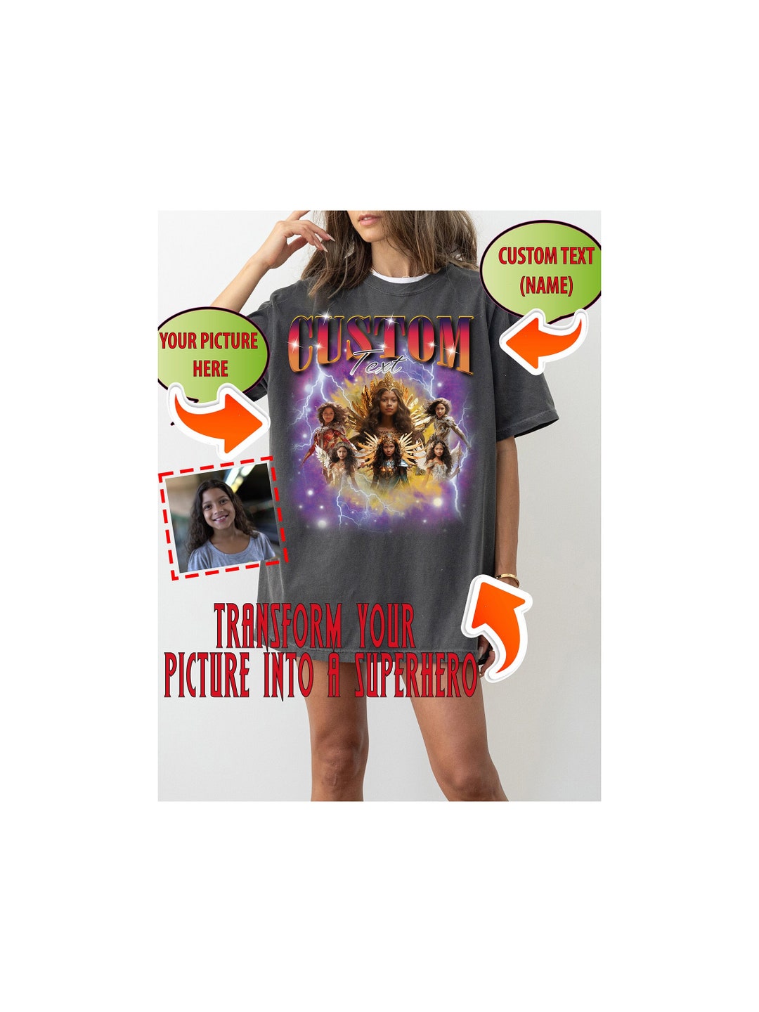 Create Your Own Bootleg Comic T-shirt, Cosplay Outfit Design, Perfect ...