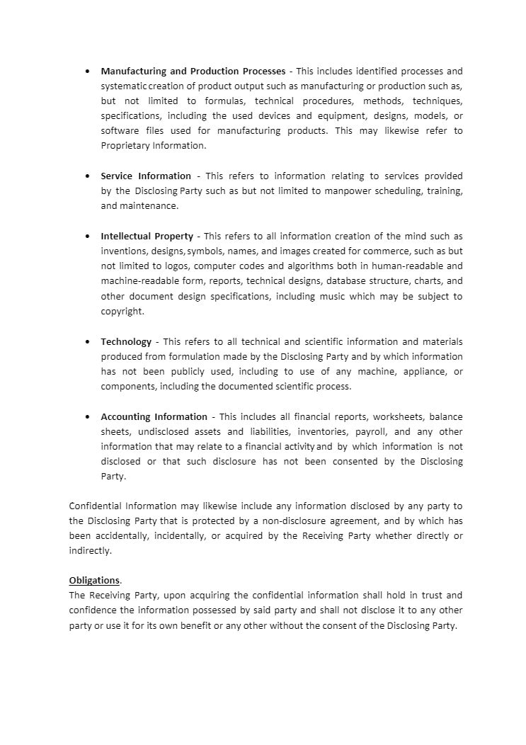 Non Disclosure Agreement NDA Form NDA Agreement Legal - Etsy