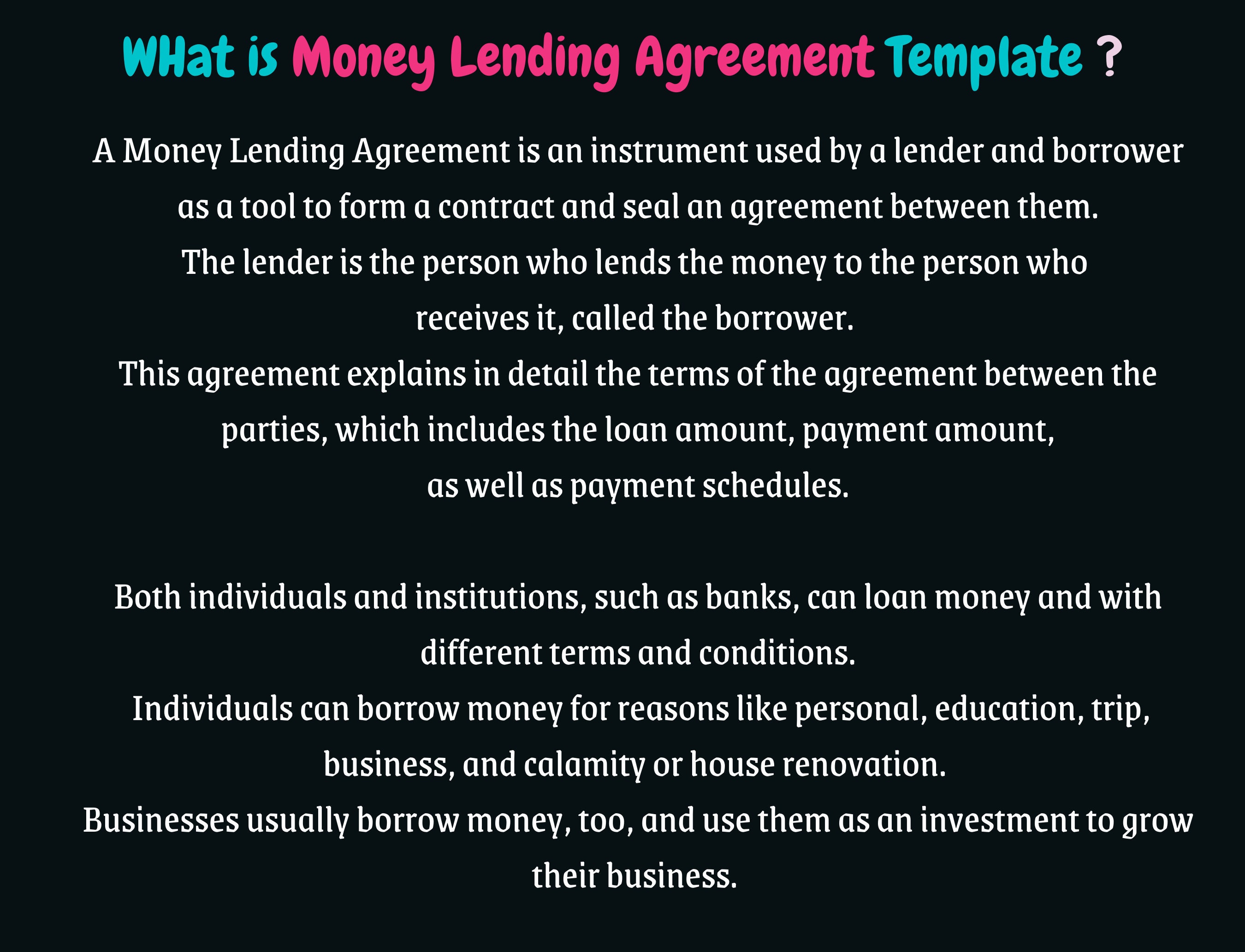 Money Lending Agreement, Money Borrow, Money Lender, Money Debt, Loan ...