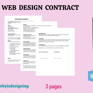 Freelance Web Design Contract, Custom Web Design, Web Designer ...