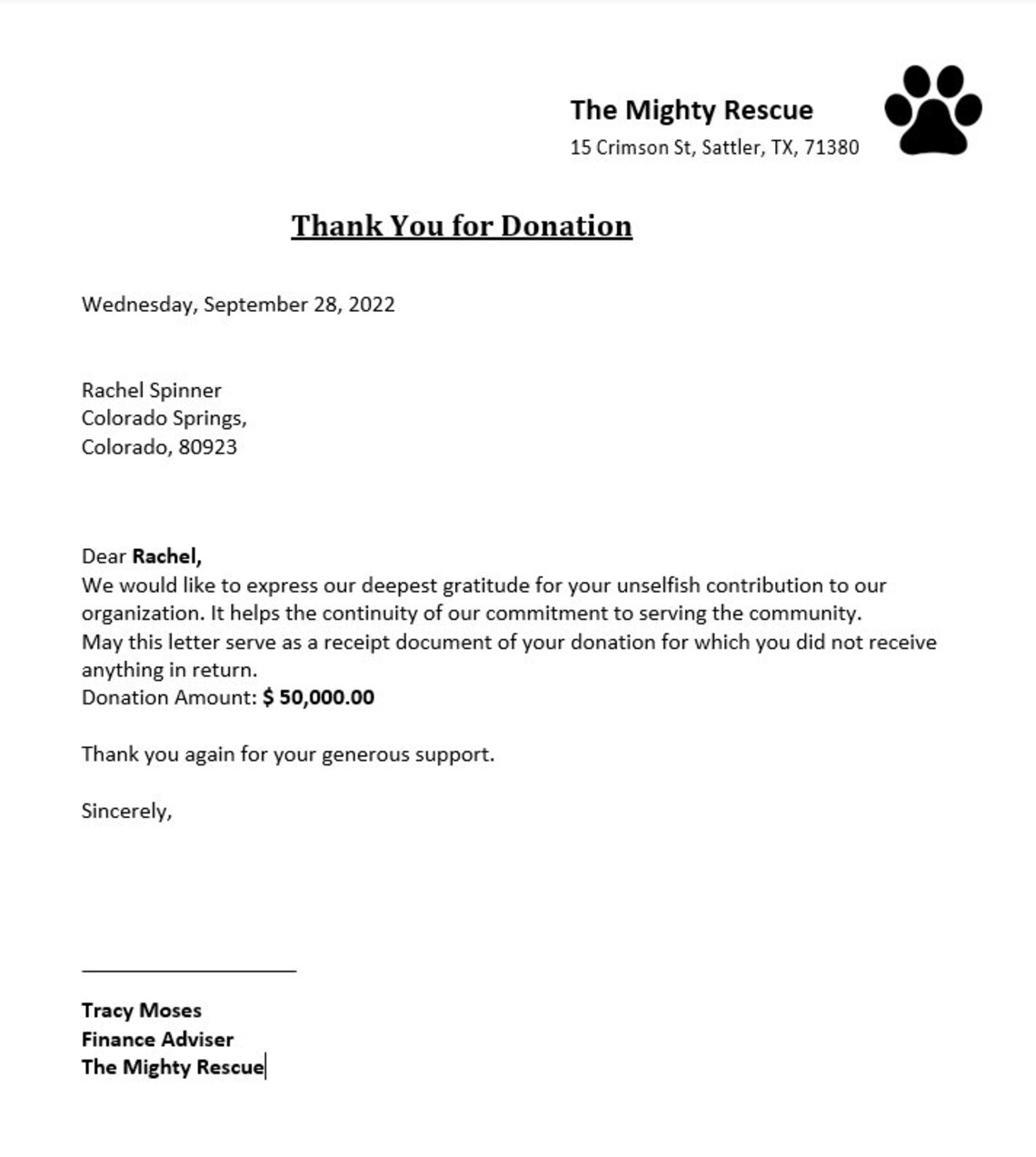 Thanking for Donation Thank You Donation Received Donation | Etsy