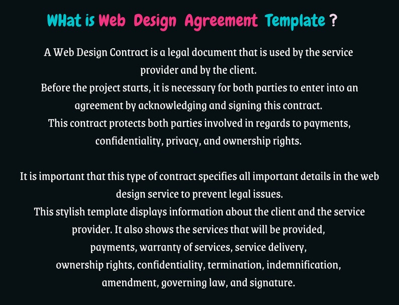 Freelance Web Design Contract, Custom Web Design, Web Designer ...