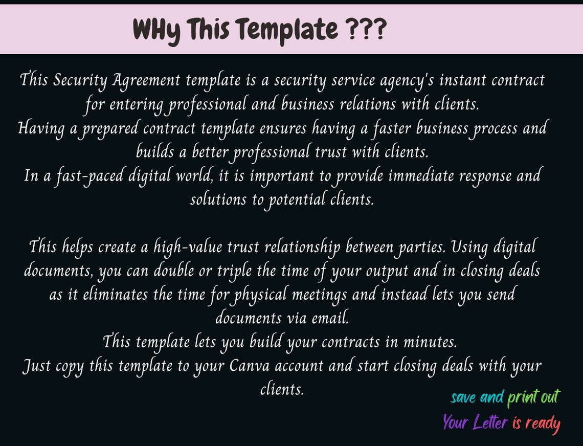 Security Agreement, Premise Security, Armed Guard, Safeguard Contract ...