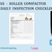 Roller Compactor Inspection Checklist Health & Safety, Machinery ...