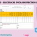 Electric Tools Inspection Checklist, Tools Inspection, Power Tool ...