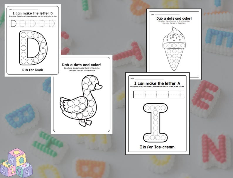 A-Z Dot Marker Alphabet Worksheets | Animal Book, Printable Bingo ...