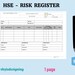 Risk Register, Health Safety Policy, Risk Records, Site Risk ...
