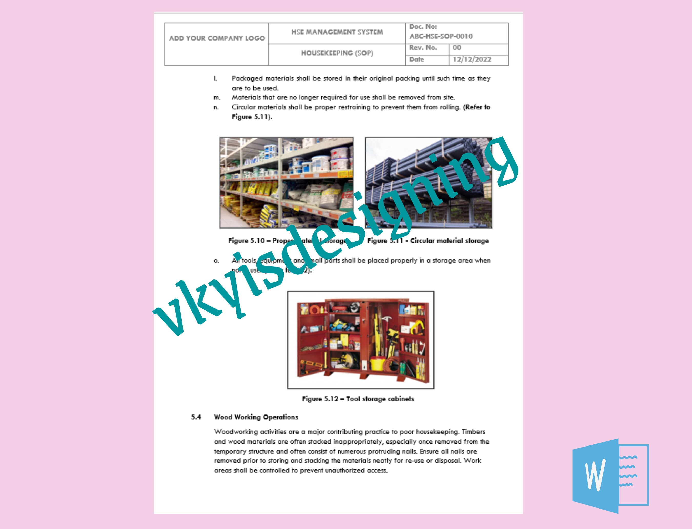 Housekeeping SOP, Site Housekeeping, Construction Cleaness, Health ...