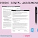 Studio Rental Agreement, Studio Contract, Photographer Contract, Studio ...