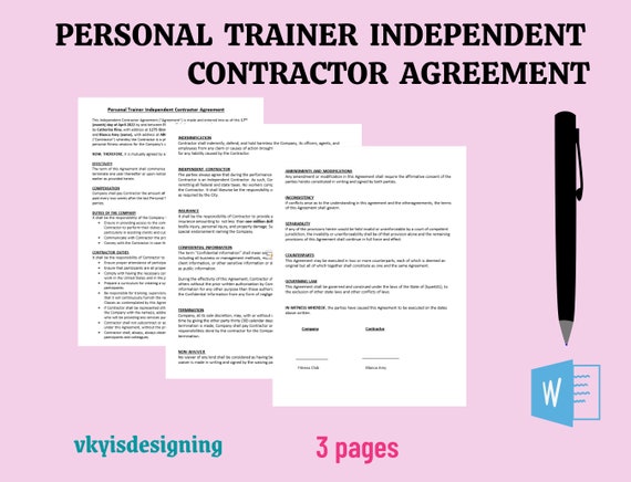 Independent Contractor Agreement Template Australia