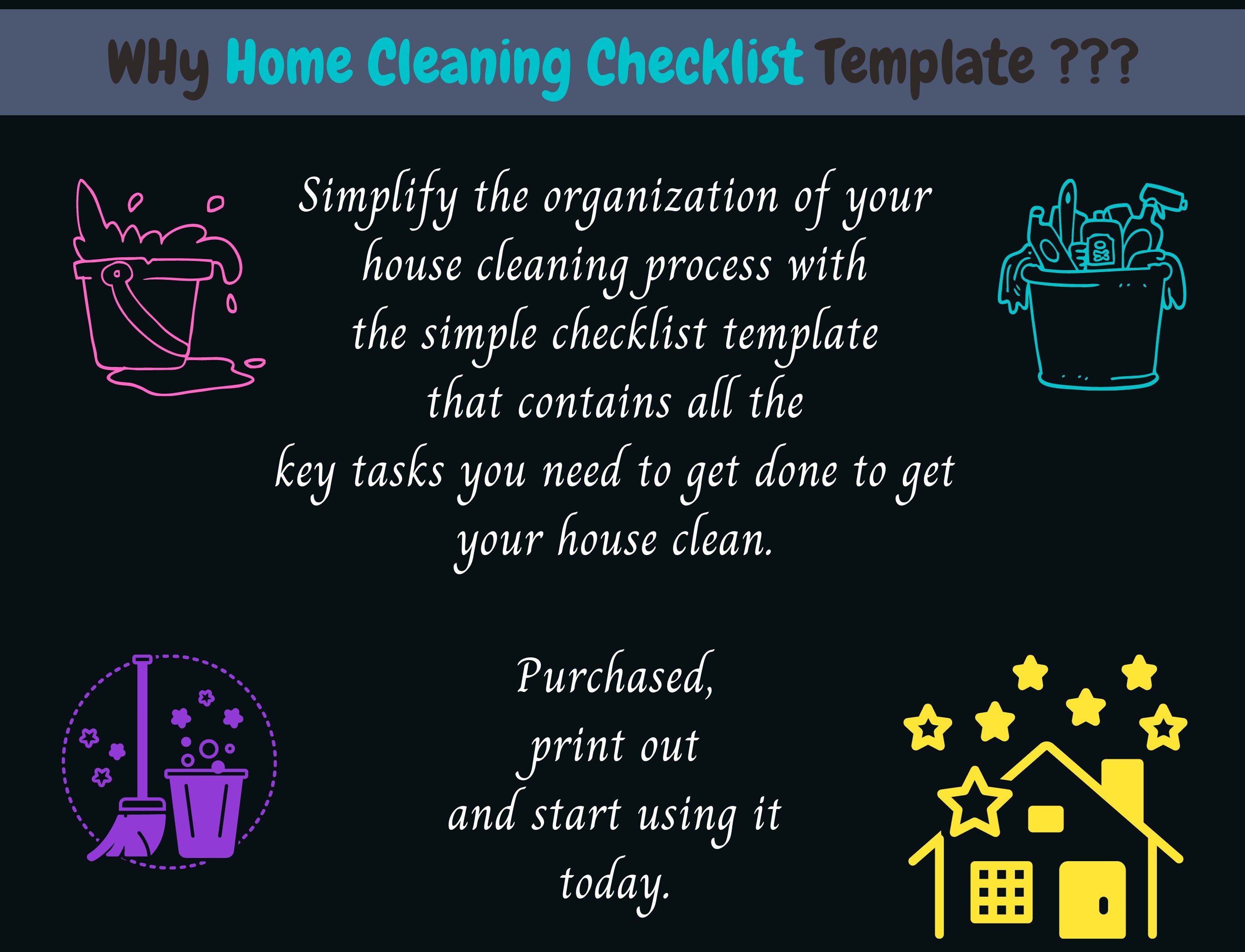 Cleaning Checklist * House Cleaning Checklist * Work Order * Cleanup ...