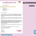 Accommodation Letter, Living Quarters, Quarters Request, Homestay ...