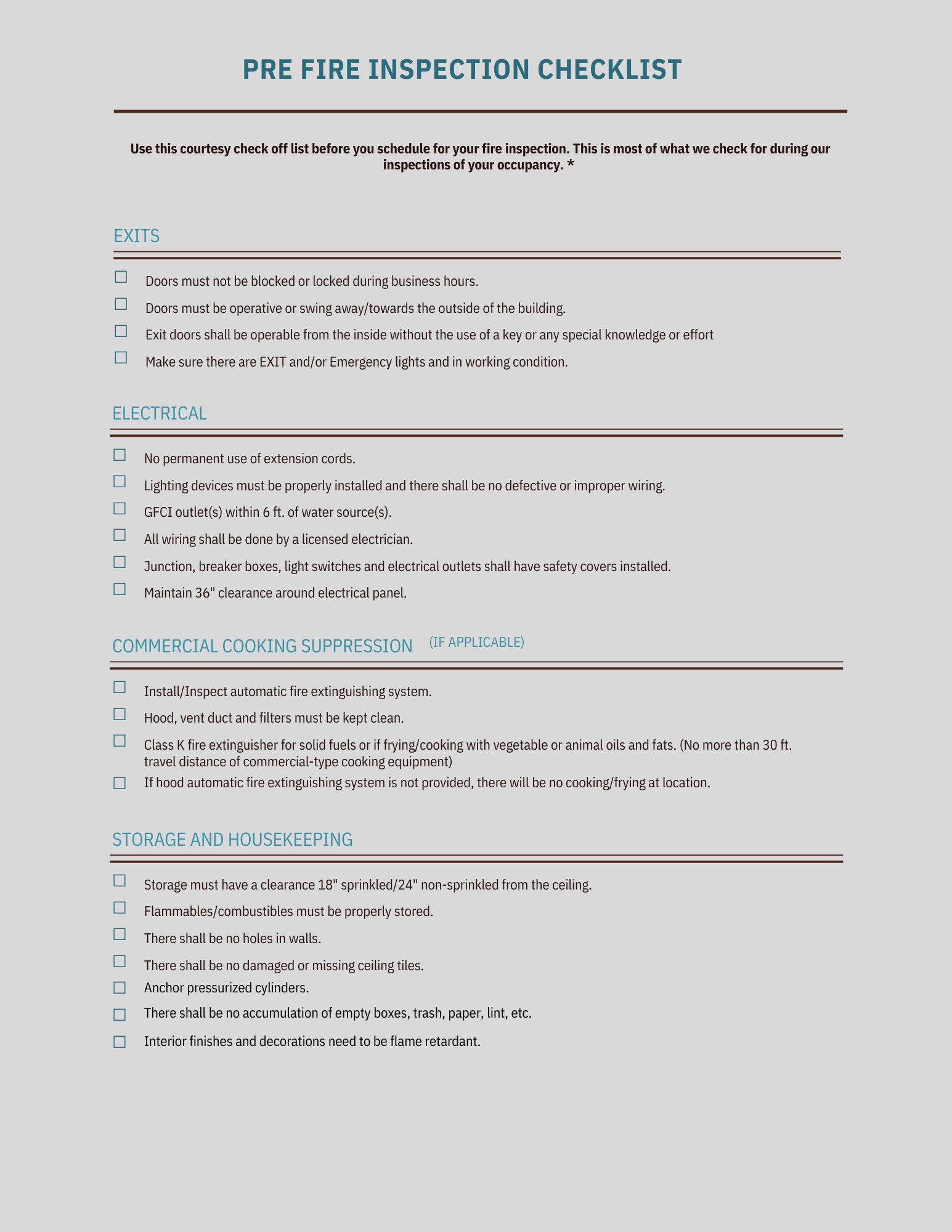 Fire Extinguishers Checklist Pre Fire Inspection Self-inspection ...