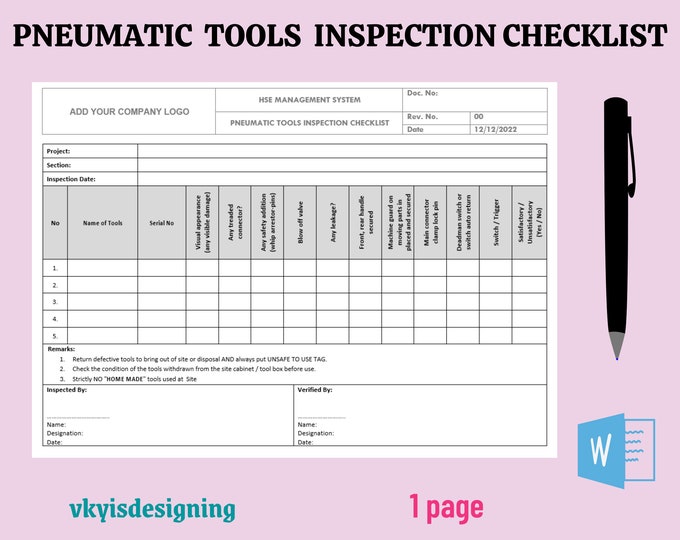 Workplace Inspection Schedule Health and Safety Template Excel Template ...