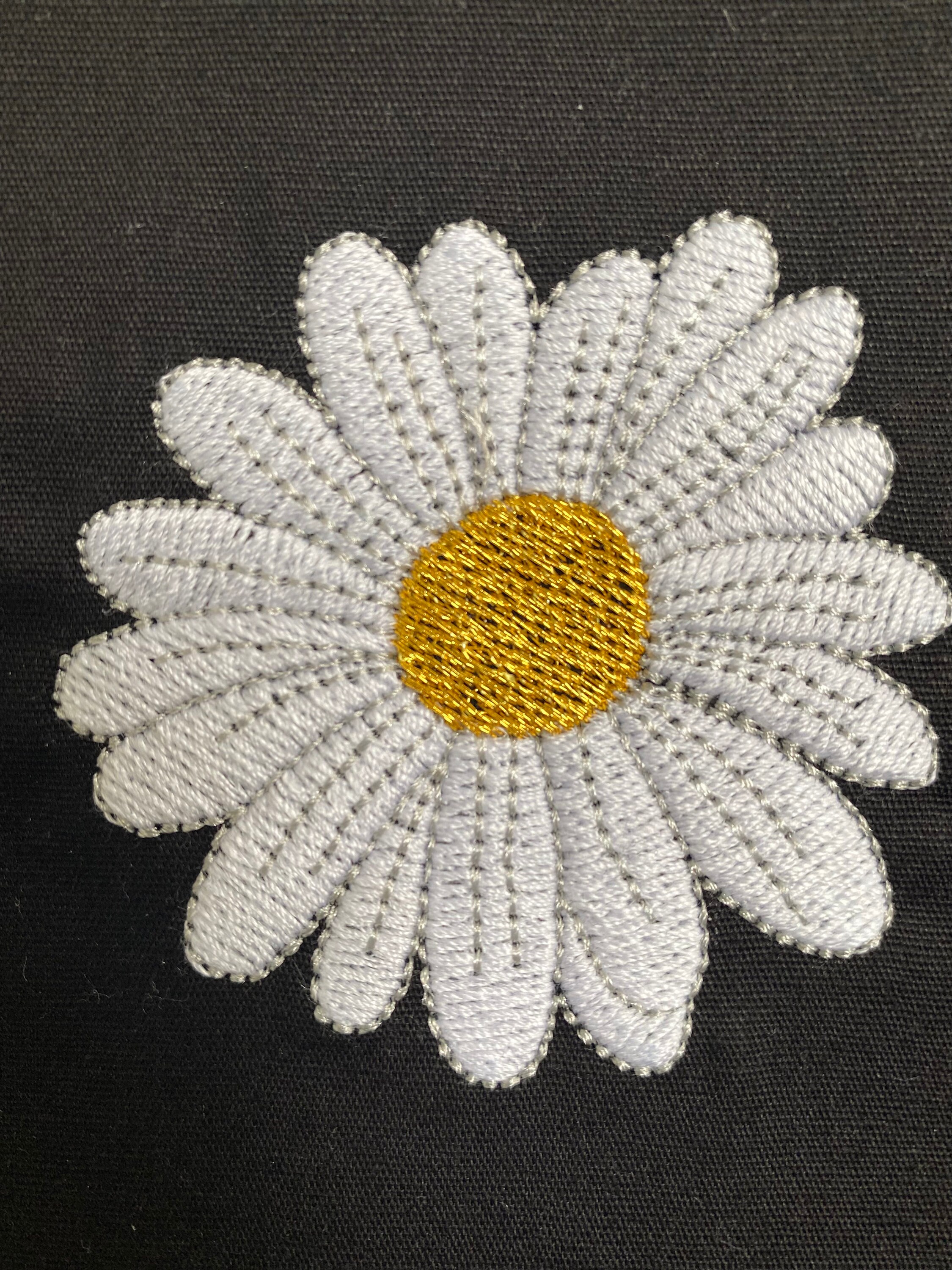 Daisy Tote Bag Embroidered Daisy Tote Bag Daisy Tote Bag Birthday Gift ...