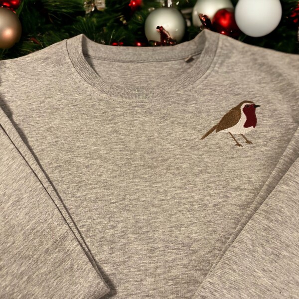 Robin Embroidery - Etsy UK