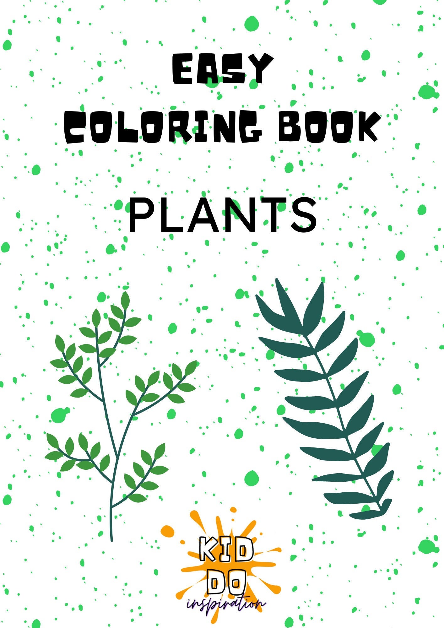 Easy Coloring Book - Plants - Etsy