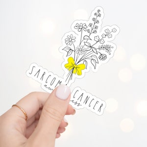 Wildflowers Sarcoma Cancer Awareness Ribbon for Bone Cancer Survivor ...