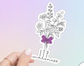 Wildflowers ITP Awareness Sticker Idiopathic Thrombocytopenic - Etsy