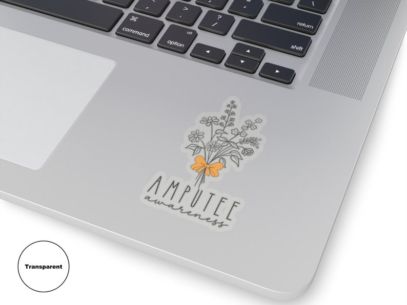 Wildflower Amputee Sticker for Amputee Awareness Sticker Orange Ribbon ...