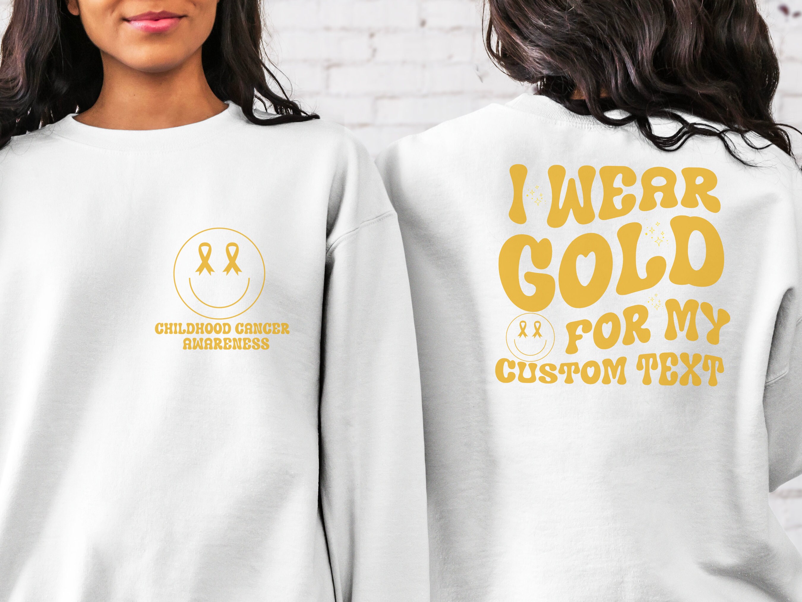 Childhood Cancer Awareness Sweatshirt for Childhood Cancer Survivor ...