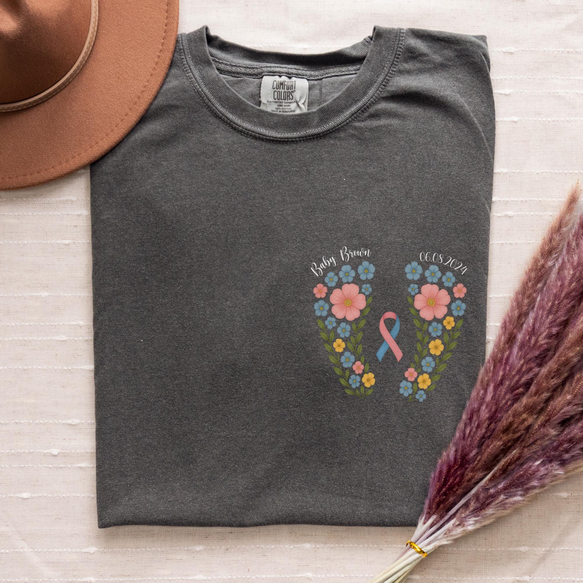 Pregnancy and Infant Loss Awareness Shirt Baby Loss Memorial T Shirt ...