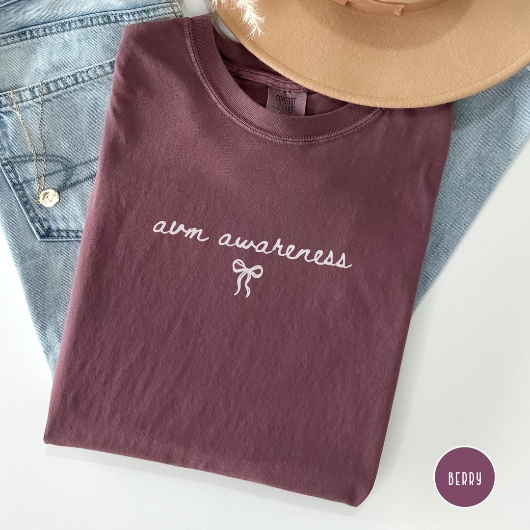 AVM Awareness Shirt Arteriovenous Malformation T Shirt Brain AVM ...