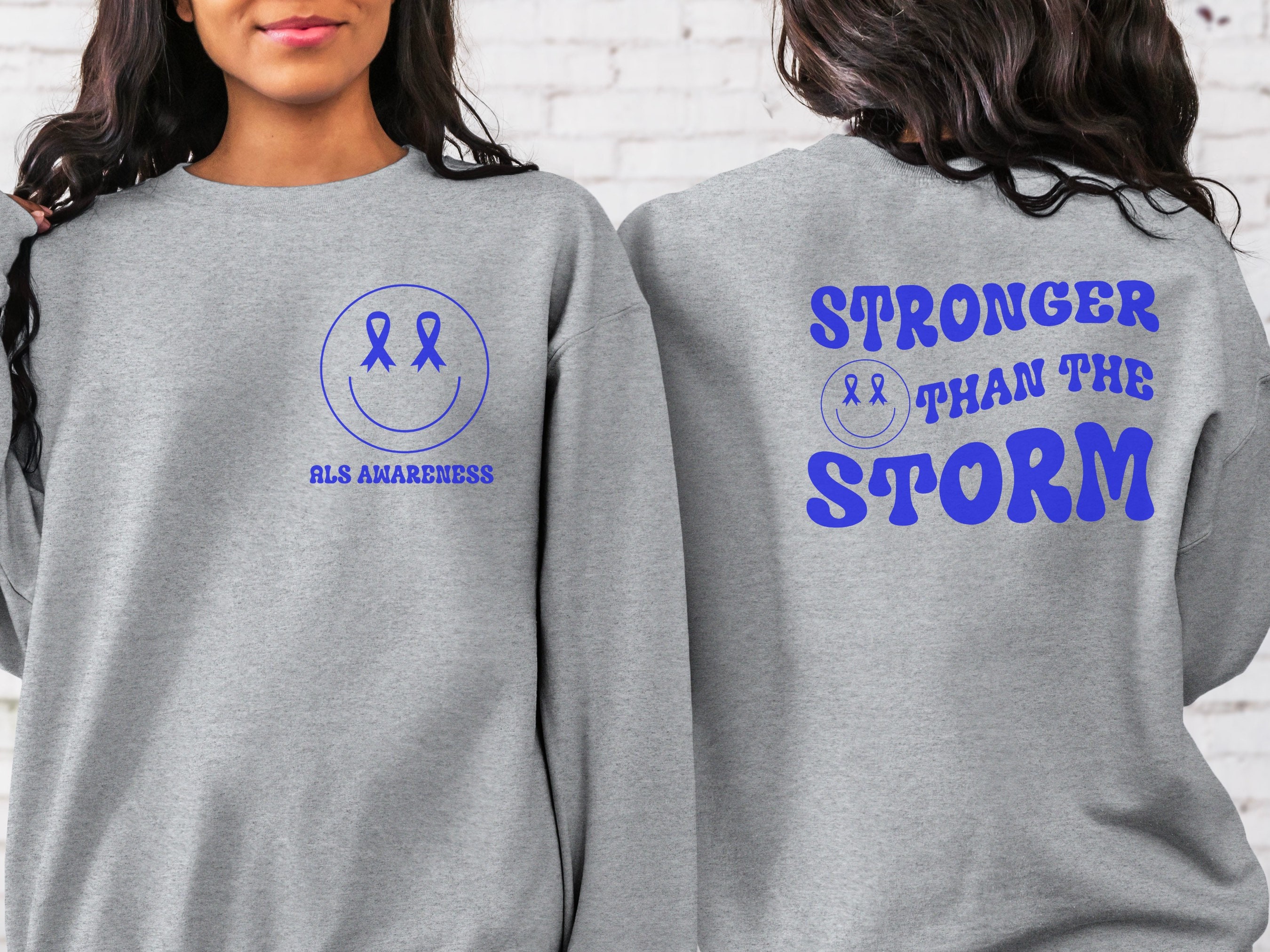 ALS Clothing for ALS Awareness Sweatshirt Amyotrophic Lateral Sclerosis ...