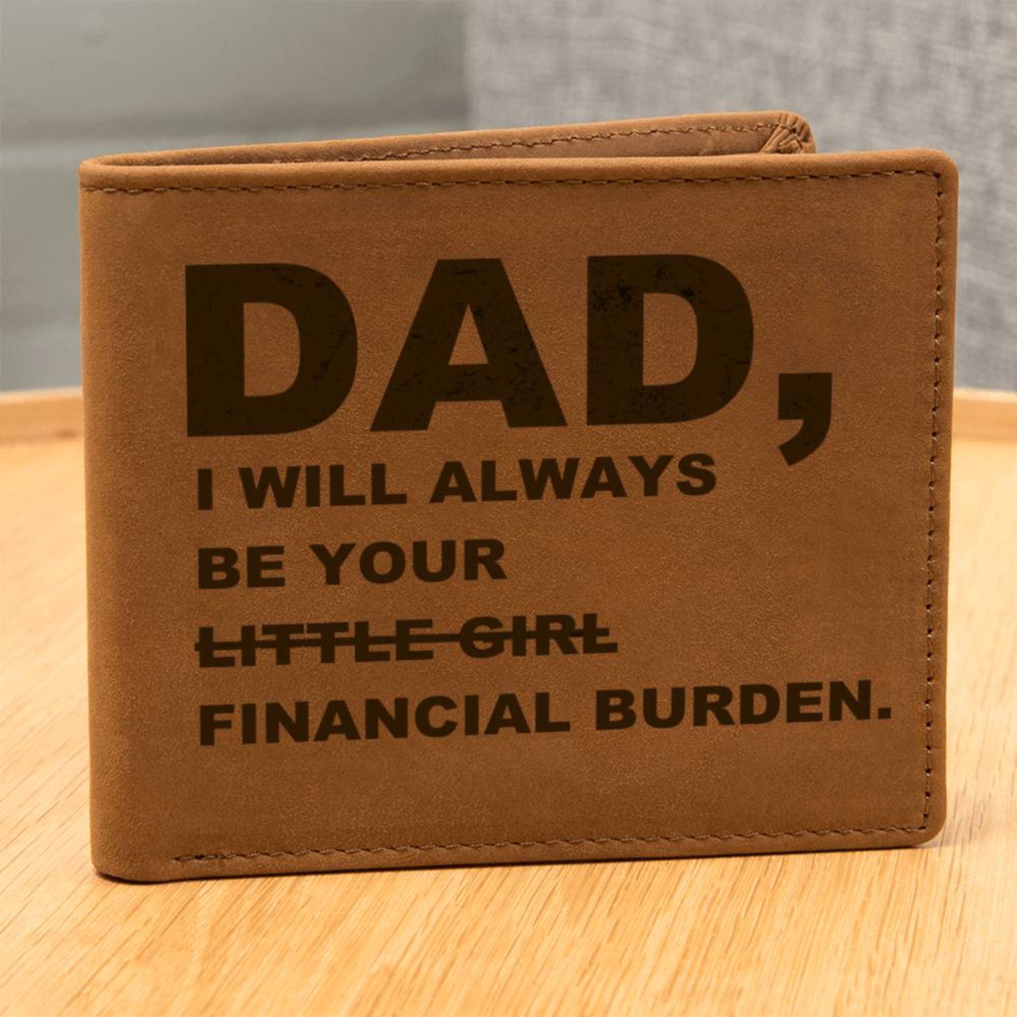 Custom Leather Wallet Fathers Day Gift Engraved Leather Wallet Grooms ...