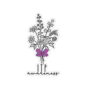 Wildflowers ITP Awareness Sticker Idiopathic Thrombocytopenic - Etsy