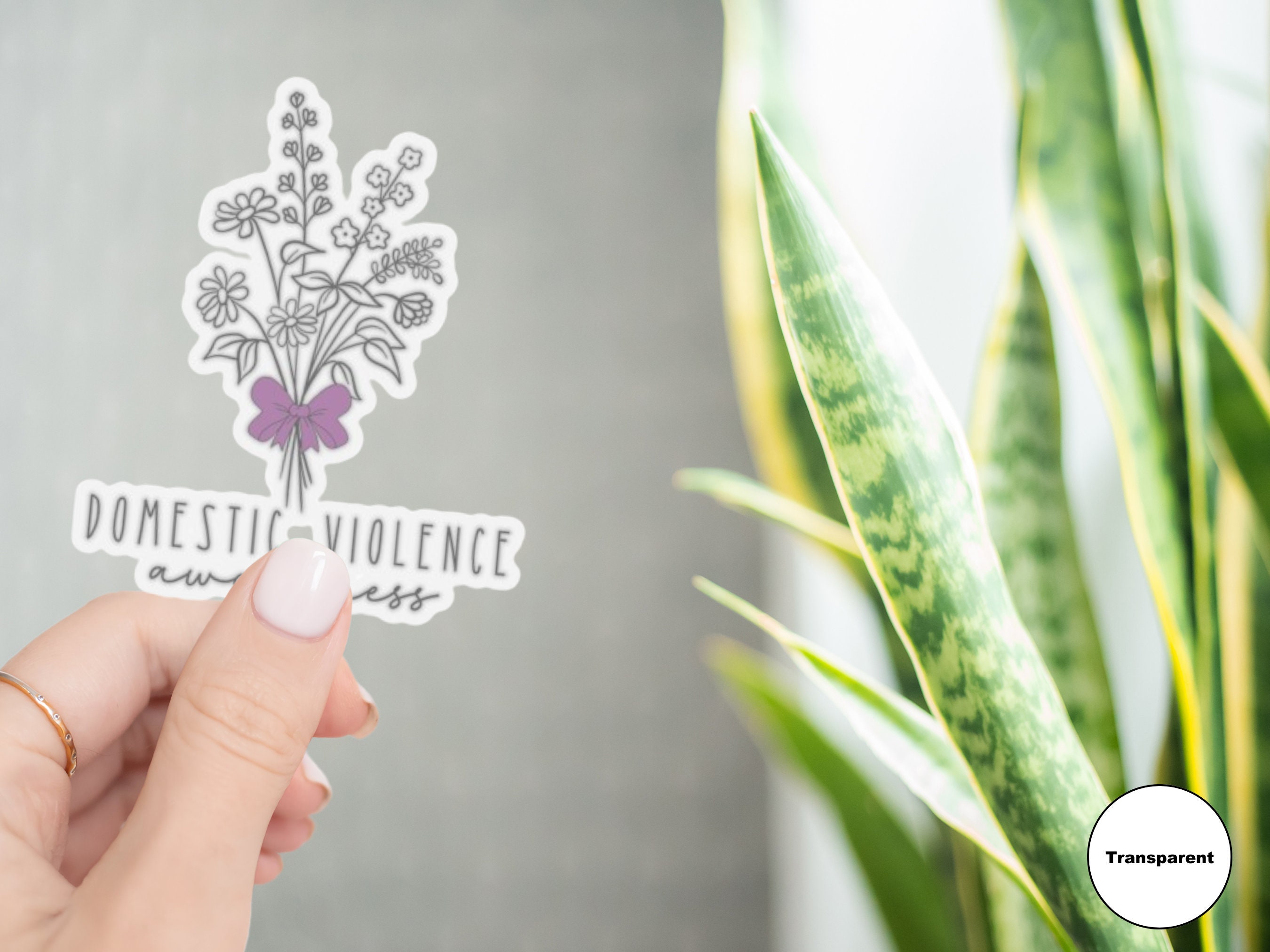 Wildflowers DV Sticker for Domestic Violence Awareness Month Sticker ...