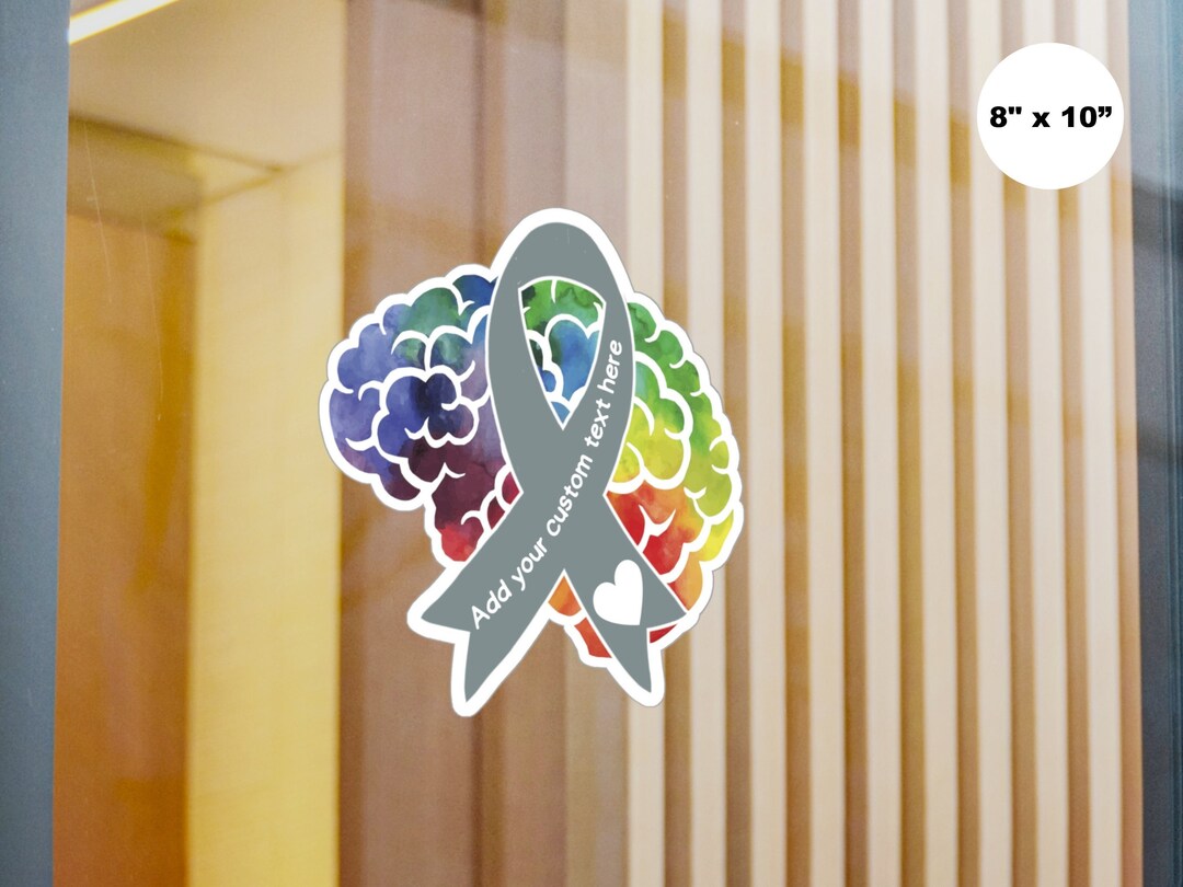 Waterproof Brain Tumor Awareness Sticker Brain Cancer Support Sticker ...