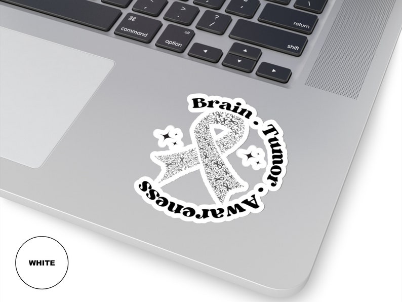 Brain Tumor Awareness Sticker for Brain Cancer Support Sticker Gray ...