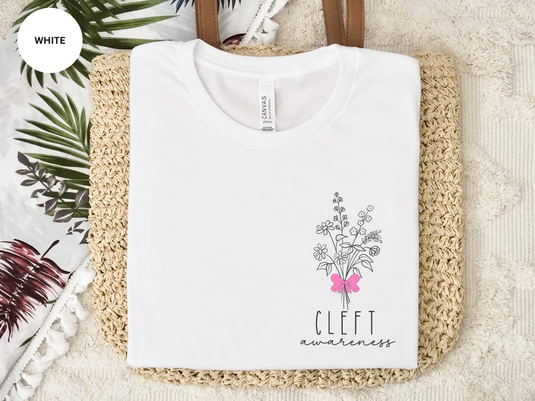 Cleft Awareness Shirt Cleft Lip and Cleft Palate Month Hot Pink Ribbon ...