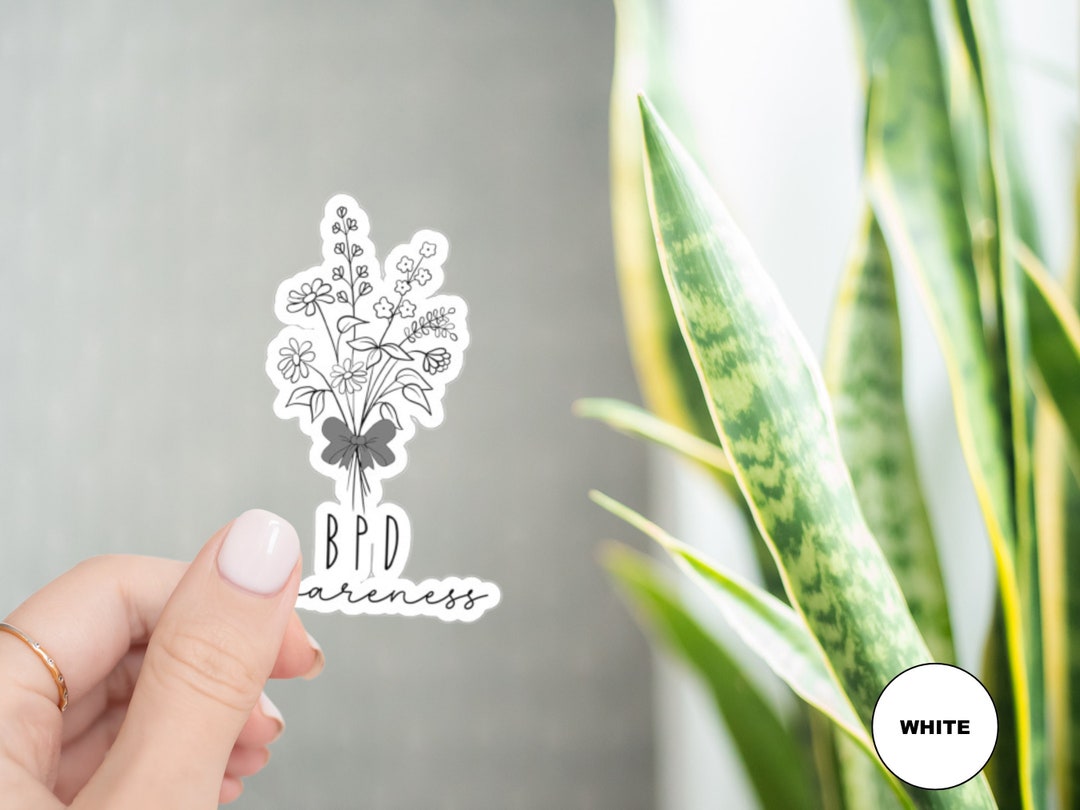 Wildflower BPD Sticker for Borderline Personality Disorder Awareness ...