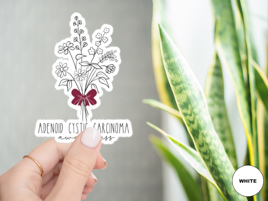 Wildflowers Adenoid Cystic Carcinoma Sticker for ACC Awareness Sticker ...