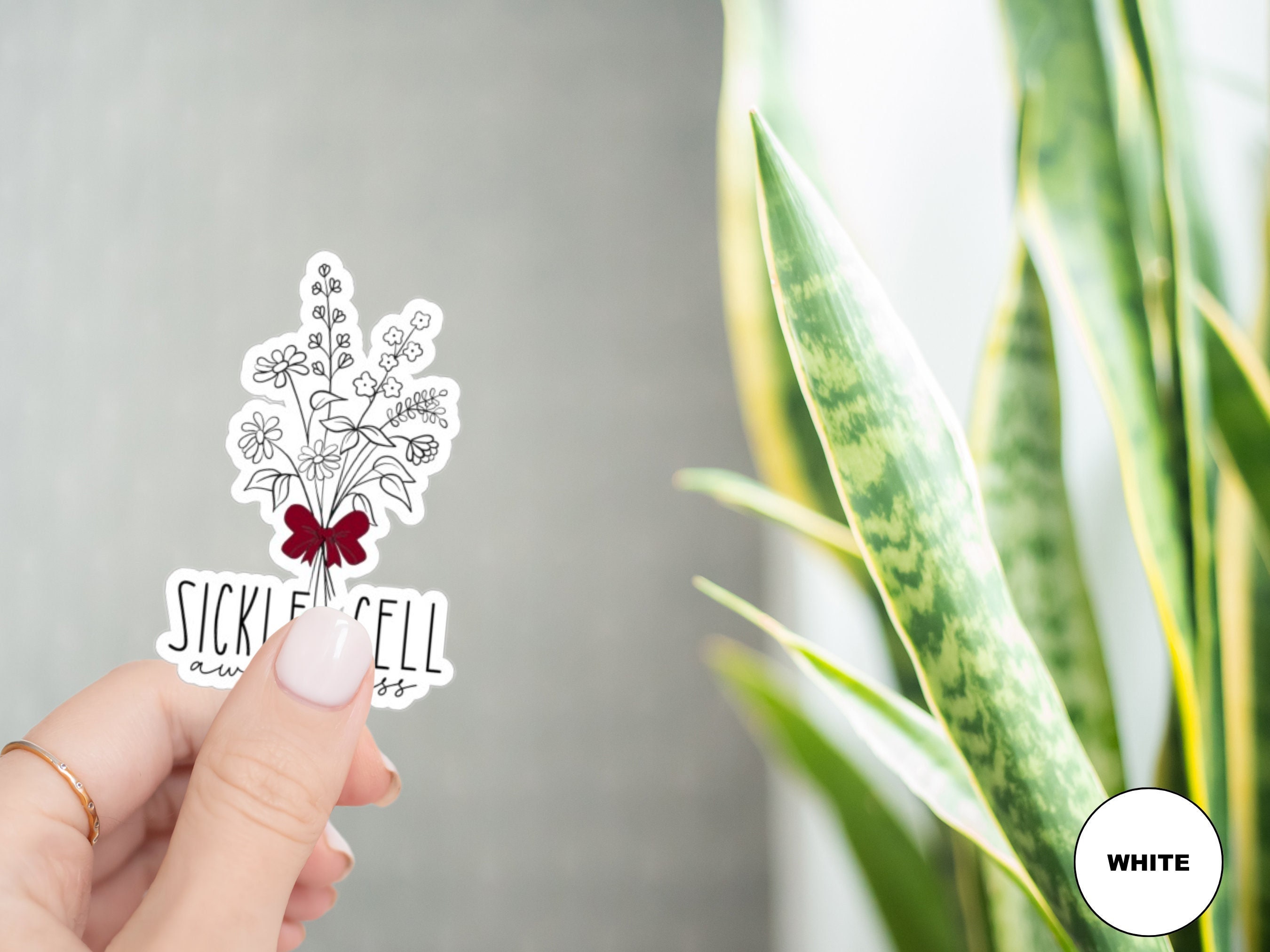 Wildflowers Sickle Cell Sticker for Sickle Cell Awareness Sticker Gift ...
