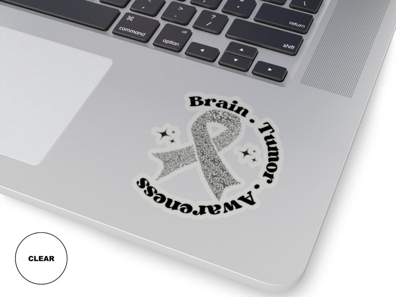 Brain Tumor Awareness Sticker for Brain Cancer Support Sticker Gray ...