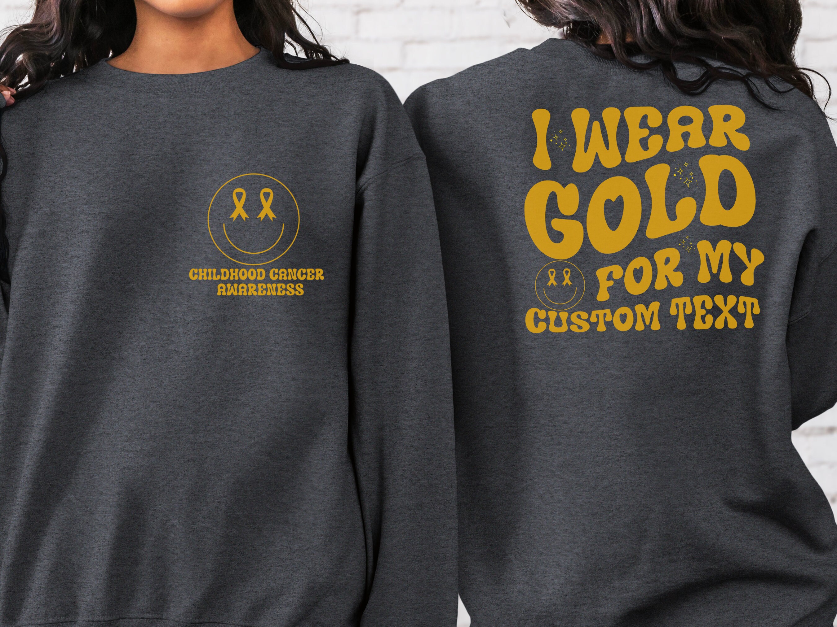 Childhood Cancer Awareness Sweatshirt for Childhood Cancer Survivor ...