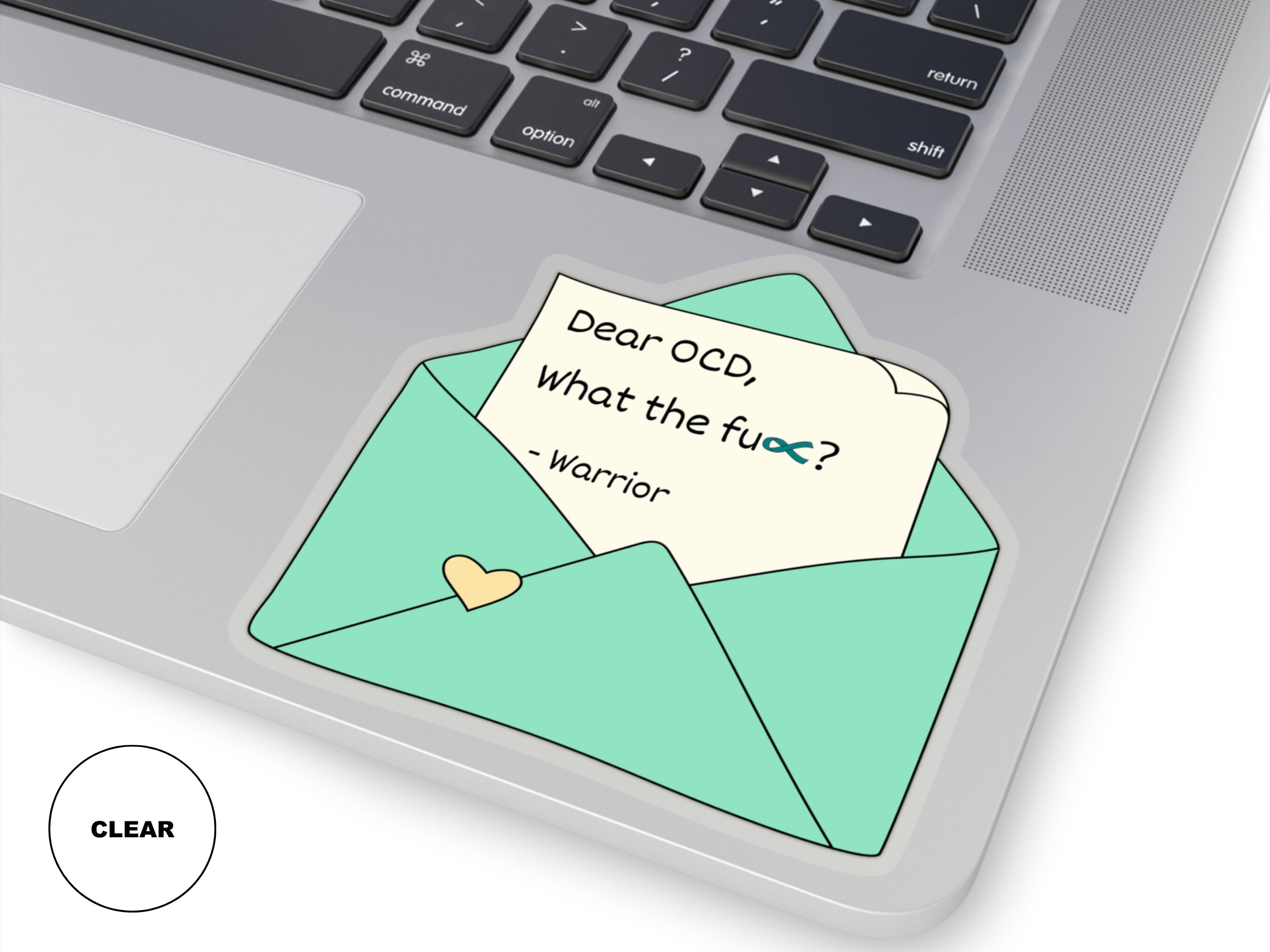 OCD Awareness Sticker for Computer OCD Awareness Clear Sticker - Etsy