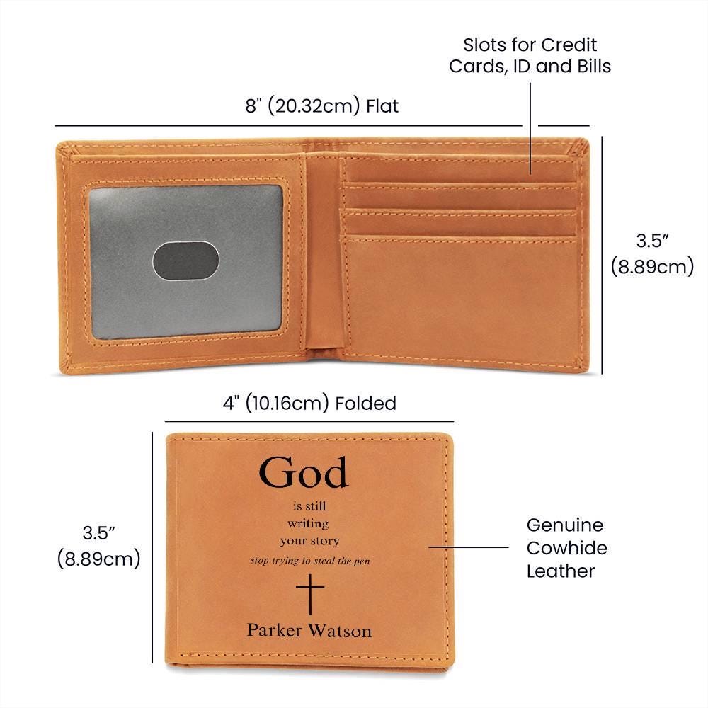Christian Wallet for Men Bible Verse Billfold Religious Gift for ...