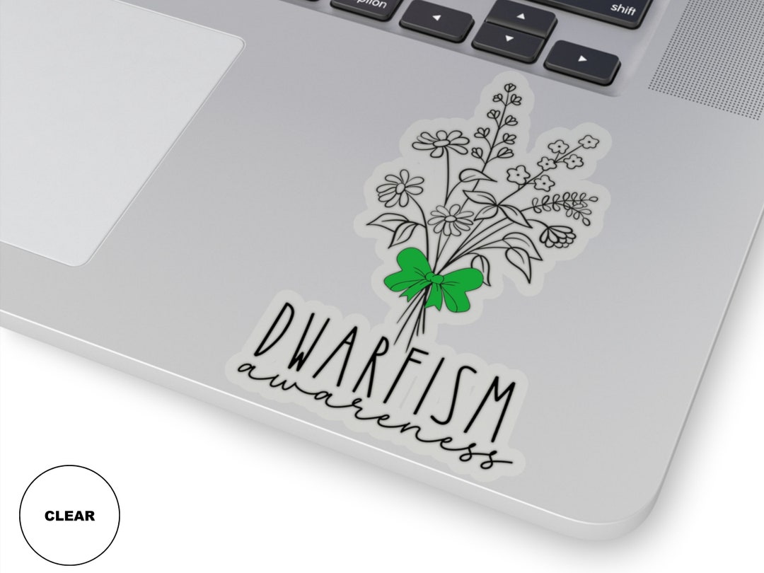Wildflowers Dwarfism Awareness Sticker for Achondroplasia Awareness ...
