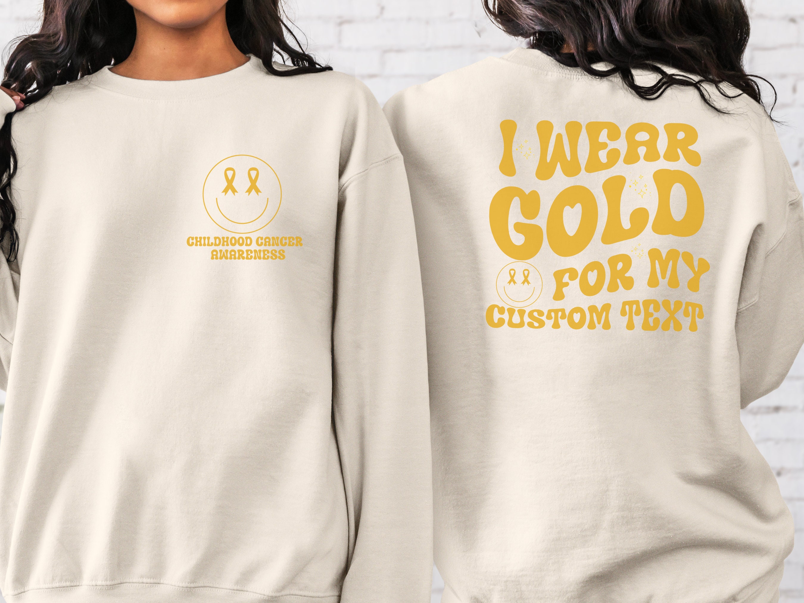 Childhood Cancer Awareness Sweatshirt for Childhood Cancer Survivor ...