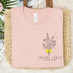 Wildflowers Sarcoma Cancer Awareness Ribbon for Bone Cancer Survivor ...