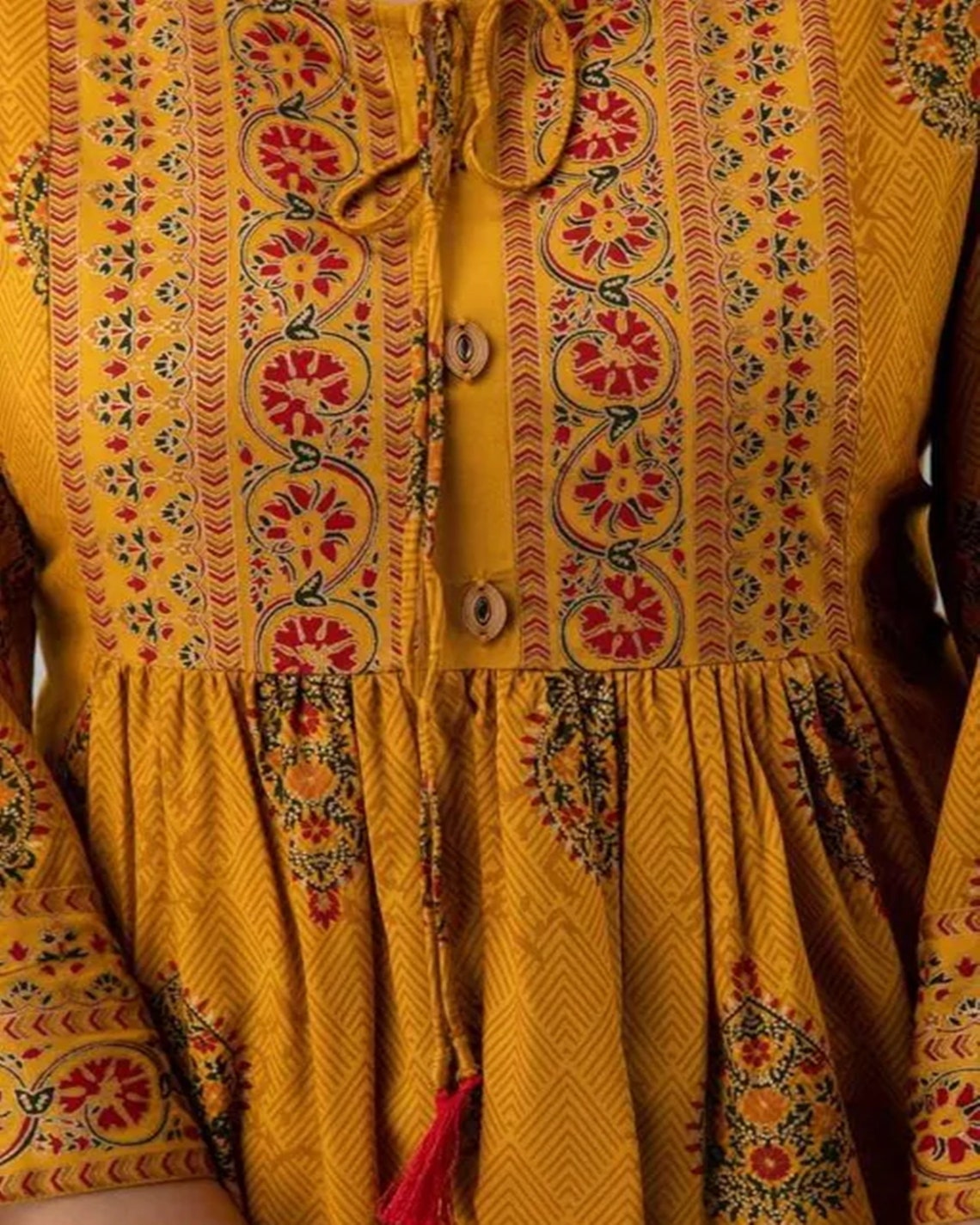 Indian Handmade Printed Cotton Straight Short Kurti for Women - Etsy